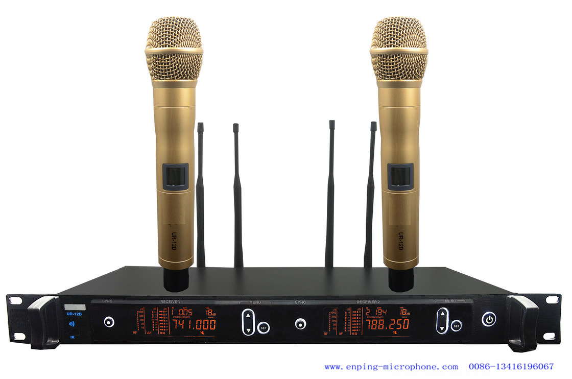 UR-12D/ HIGH QUALITY TRUE DIVERSITY UHF wireless microphone system with ...