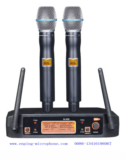 LS-D8 wireless microphone system UHF IR selectable frequency PLL small ...