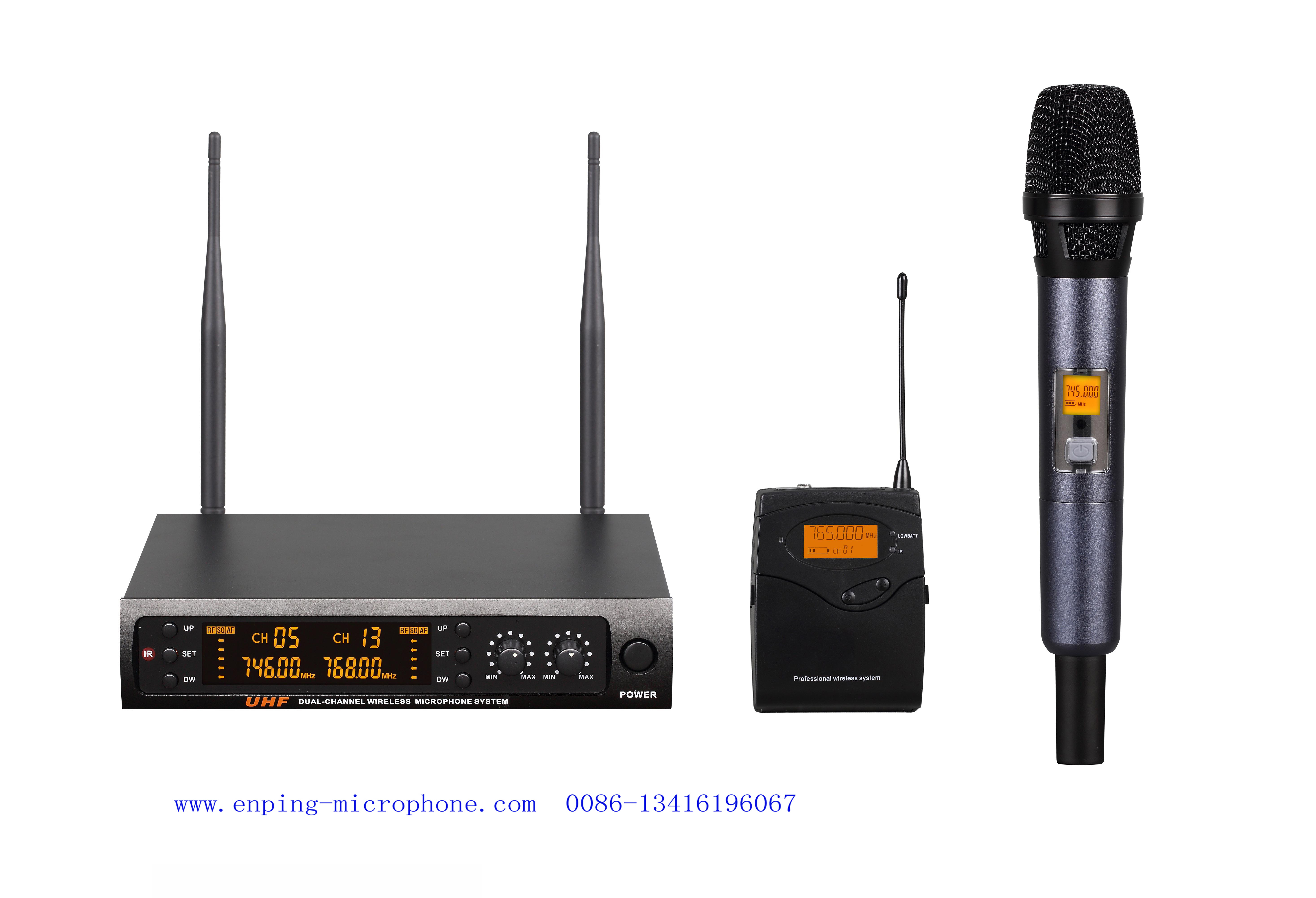 LS-975-2 muti channel wireless microphone system UHF IR selectable ...