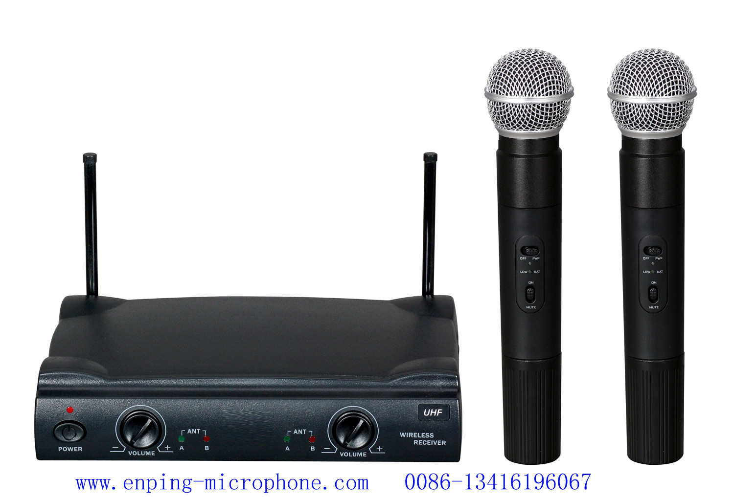 PG58 two-handheld VHF wireless microphonel / SHURE / micrófono / good ...
